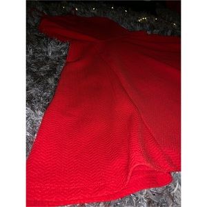 H&M | Dresses | Red Fit And Flare Dress | Poshmark